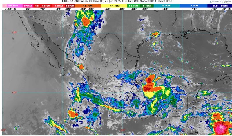 Pronóstico del Servicio Meteorológico Nacional del estado del tiempo ...