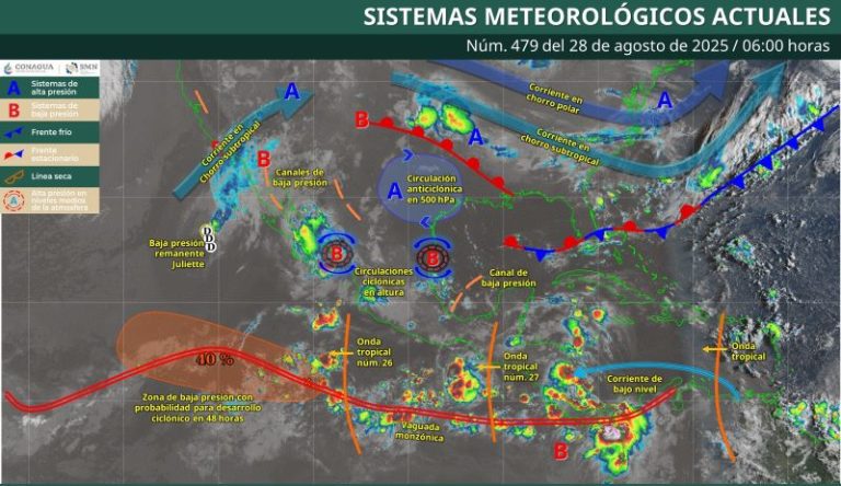 Pronóstico del Servicio Meteorológico Nacional del estado del tiempo el ...