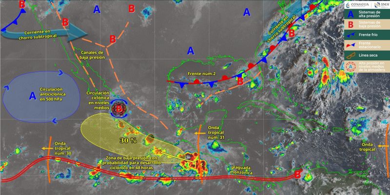 Pronóstico del Servicio Meteorológico Nacional del estado del tiempo el ...