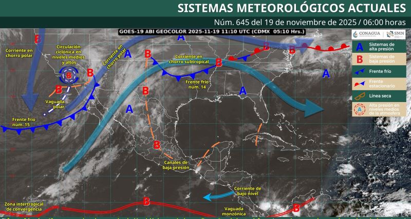 Pronóstico del Servicio Meteorológico Nacional del estado del tiempo el ...
