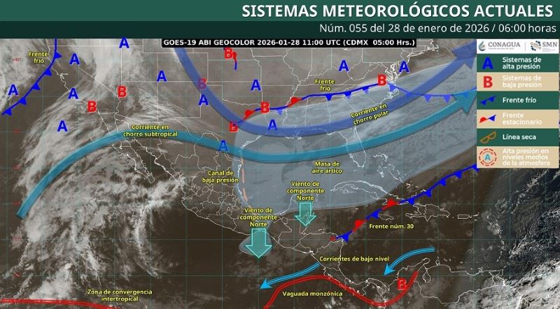 Pronóstico del Servicio Meteorológico Nacional del estado del tiempo el ...